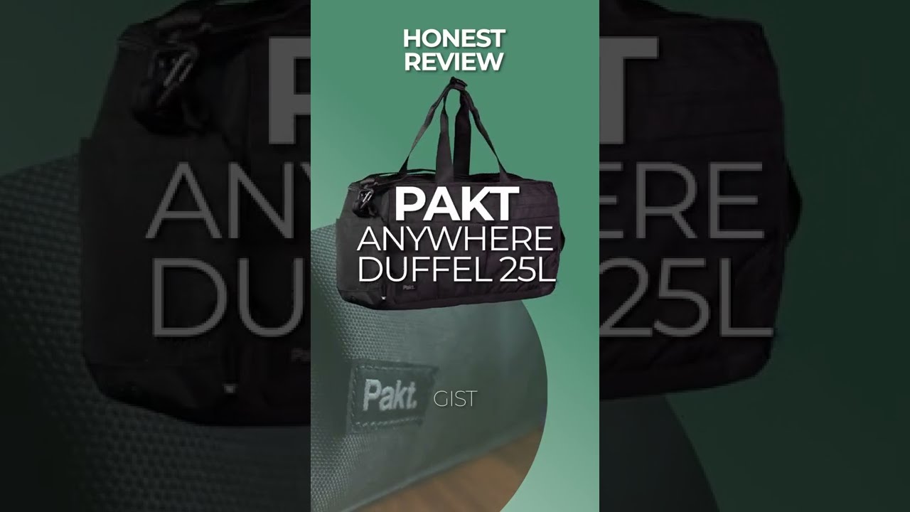 The PAKT Anywhere 25L is an EDC duffel that offers great organization ...
