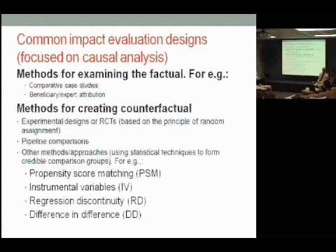 What are Appropriate Impact Evaluation Questions and Methods? - YouTube