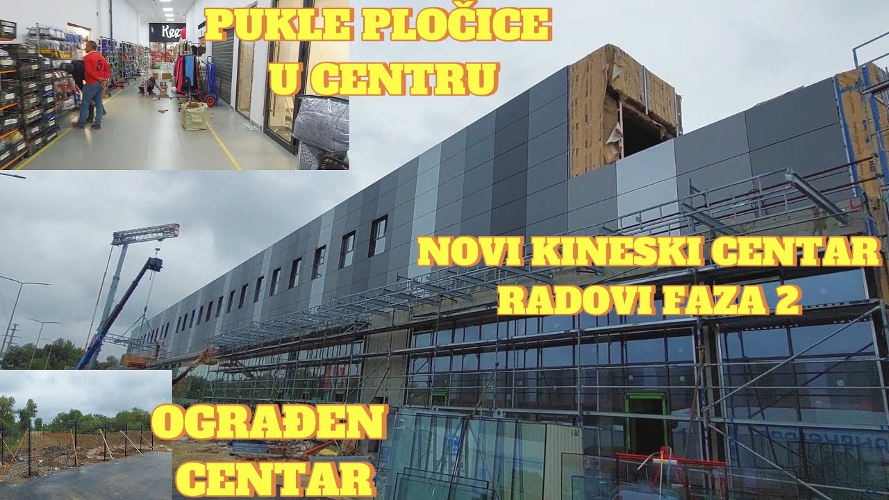 Beograd novo Kineski centar kompletno ograđen zgrada 2 radovi montažni ...
