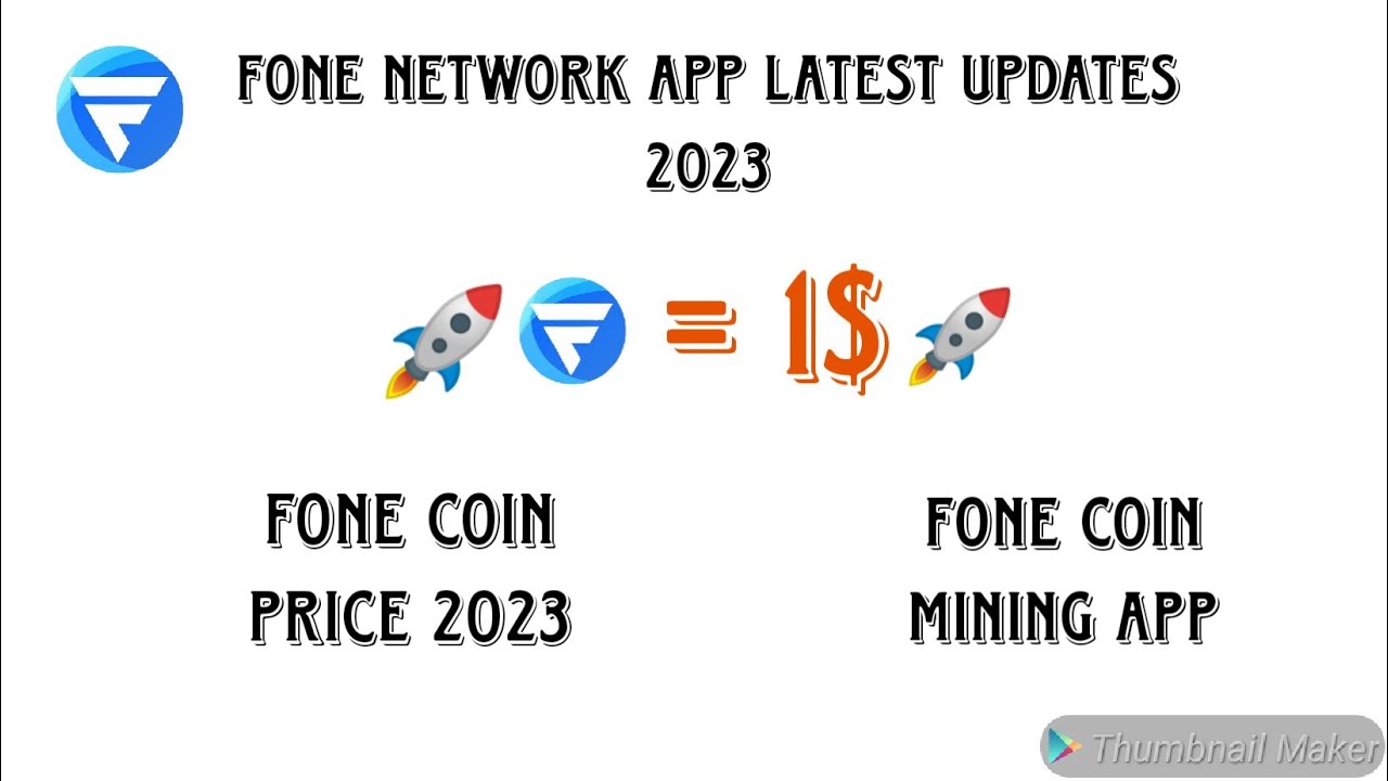 Fone Network Latest Update 2023 || Fone Coin Mining App 2023 || Fone ...