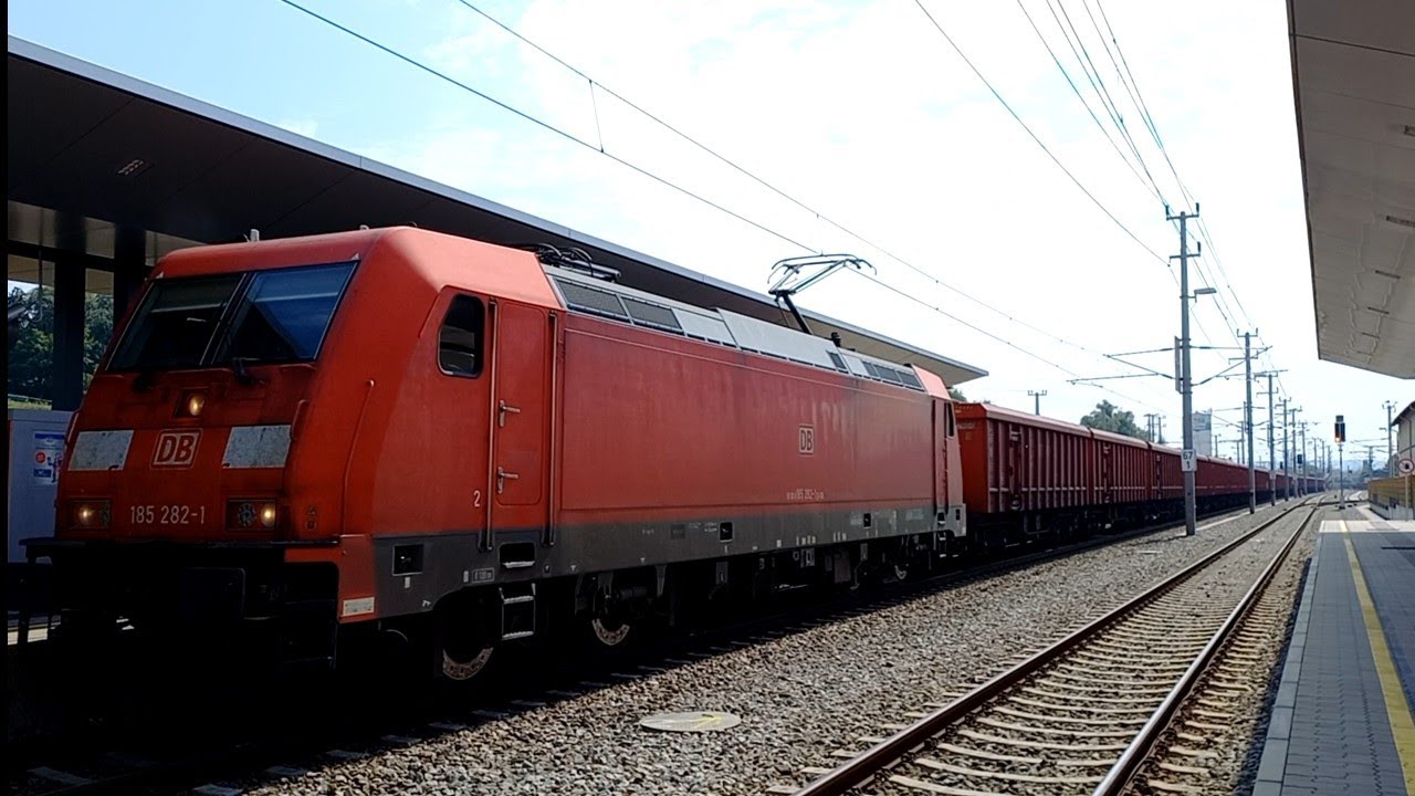 DB 185 mit Güterzug ( 185 282-1 mit Ganzzug ) - YouTube
