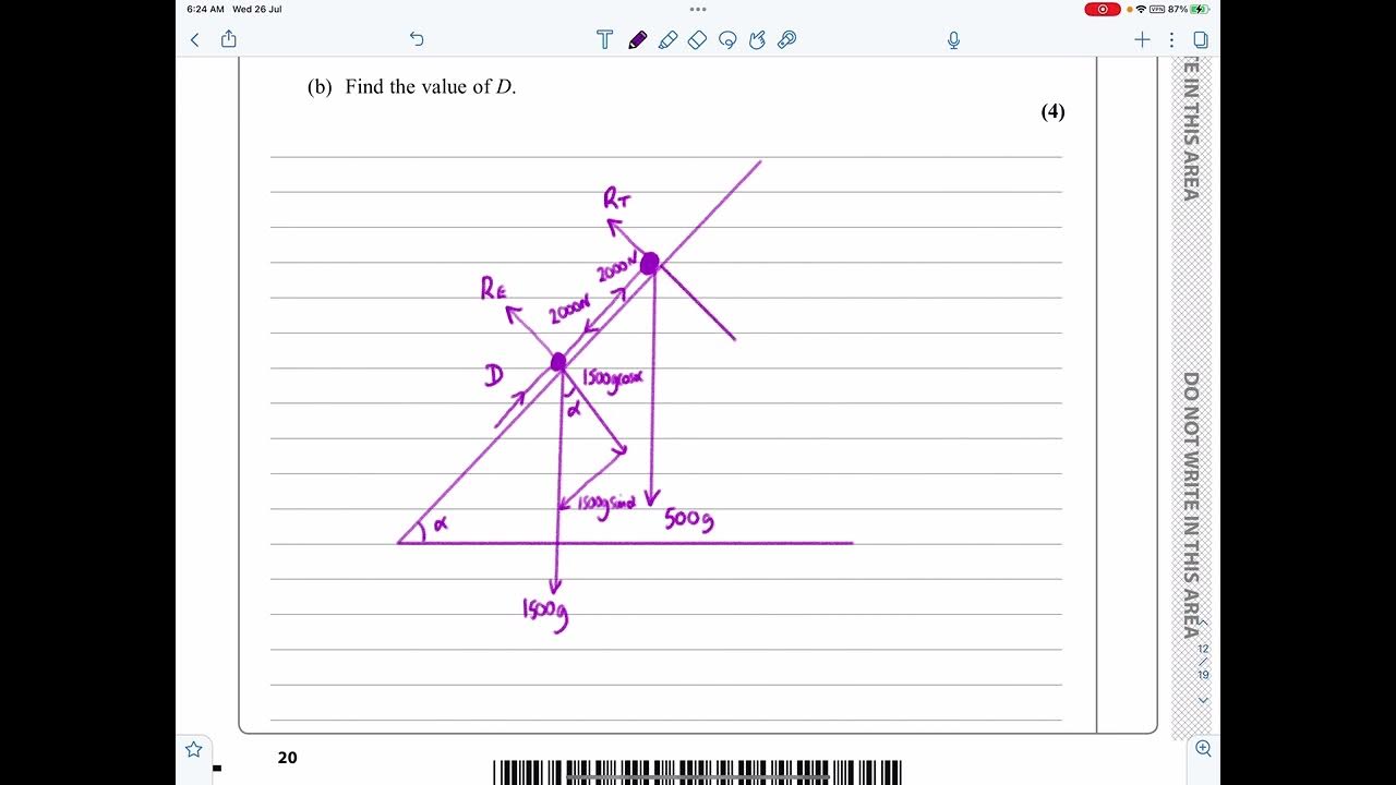 IAL, Edexcel, Oct 2020, M1, Q6, Inclined Plane, Connected Particles, suvat, Thrust, N Peters ...