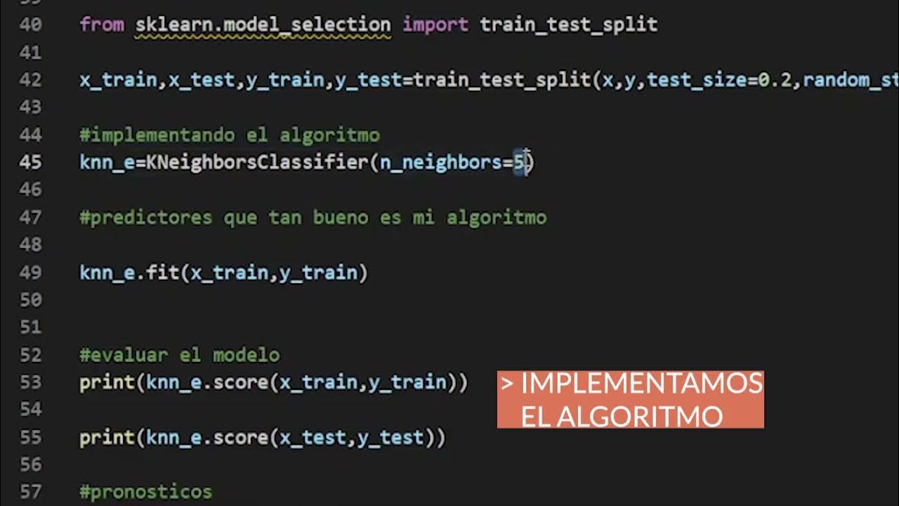 Machine Learning con Python (Algoritmo KNN) - YouTube