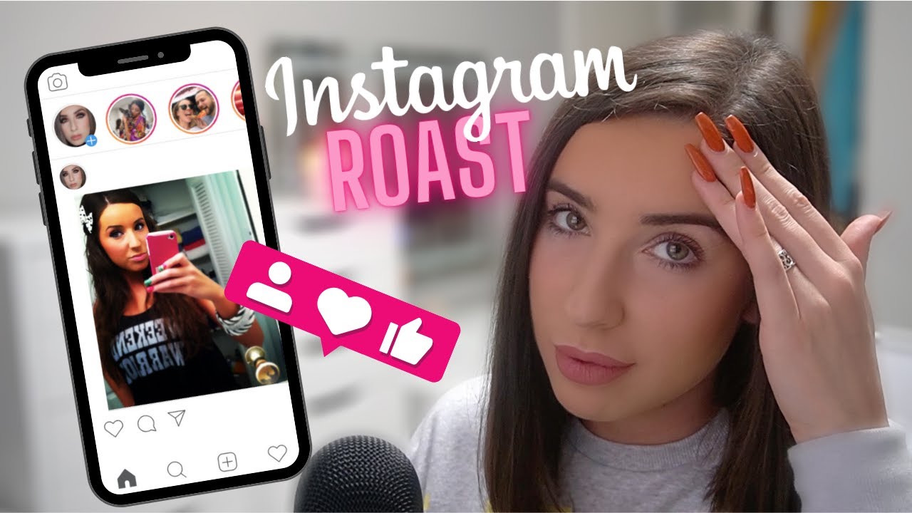 ASMR | Roasting My Old Instagram Posts [Whispered] - YouTube