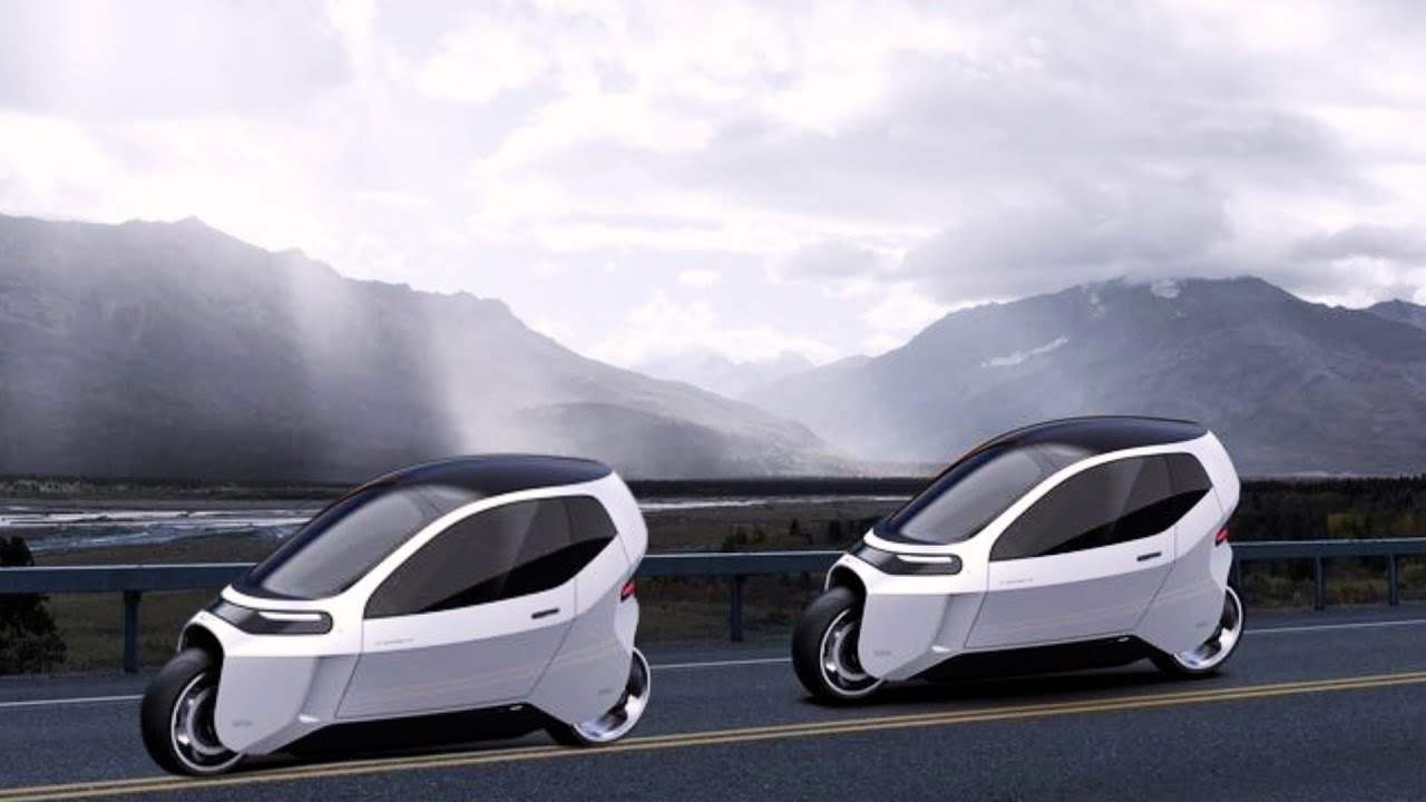 Self-balancing, Fully-enclosed Electric Motorcycle - YouTube