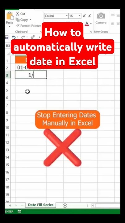 How to automatically write date in Excel #excel #exceltips #shortvideo #shorts #roycomputer ...