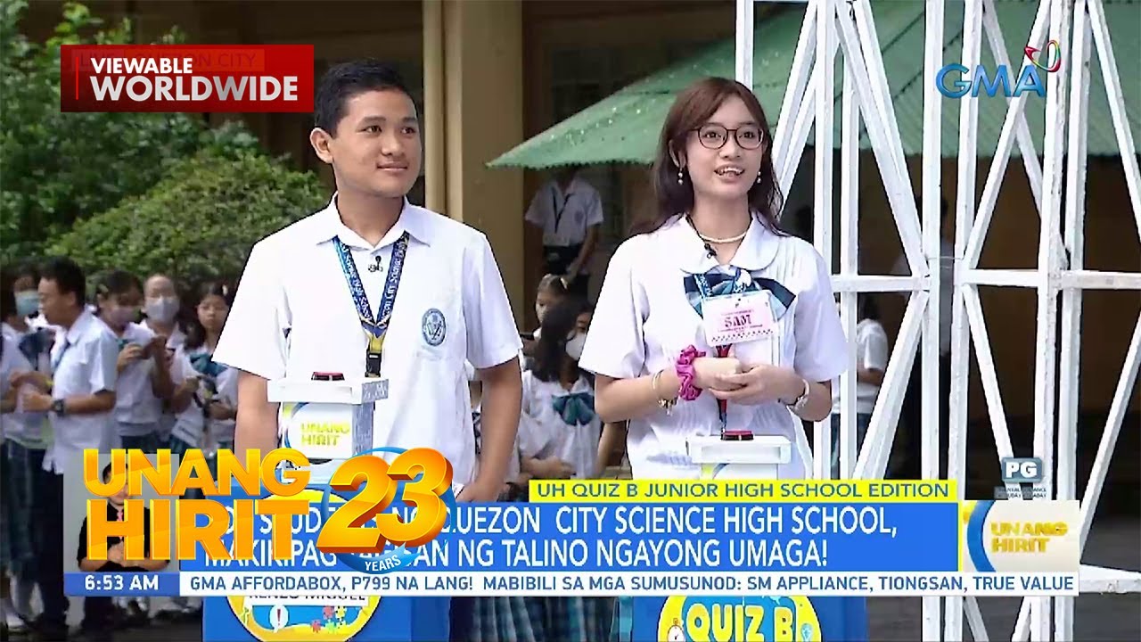 UH Quiz B sa Quezon City Science High School | Unang Hirit - YouTube