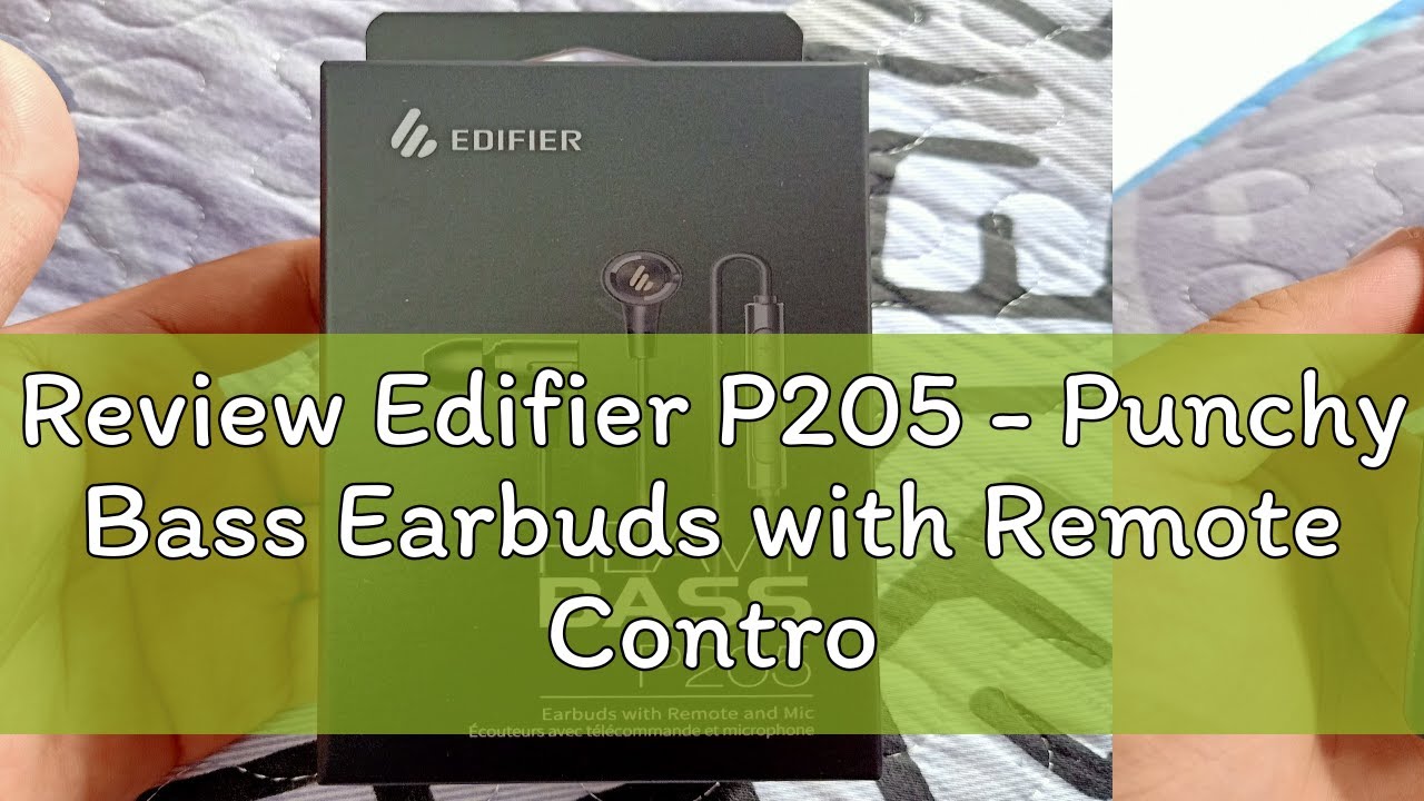 Review Edifier P205 - Punchy Bass Earbuds with Remote Control and Mic ...