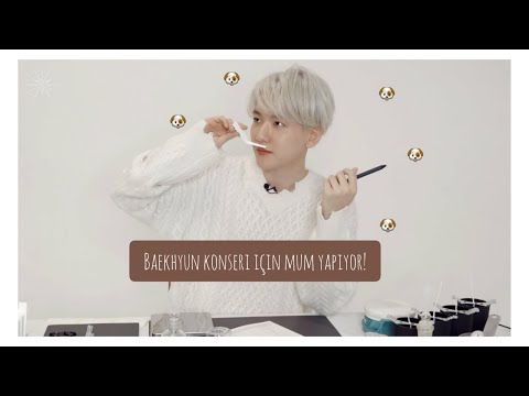 Baekhyun 'Light' konseri için mum yapıyor! [Türkçe Altyazılı]