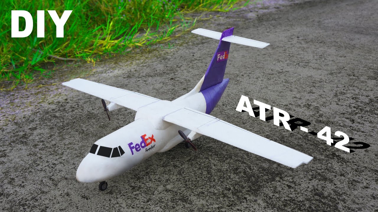 Build And Fly RC plane ATR 42 FedEx - YouTube