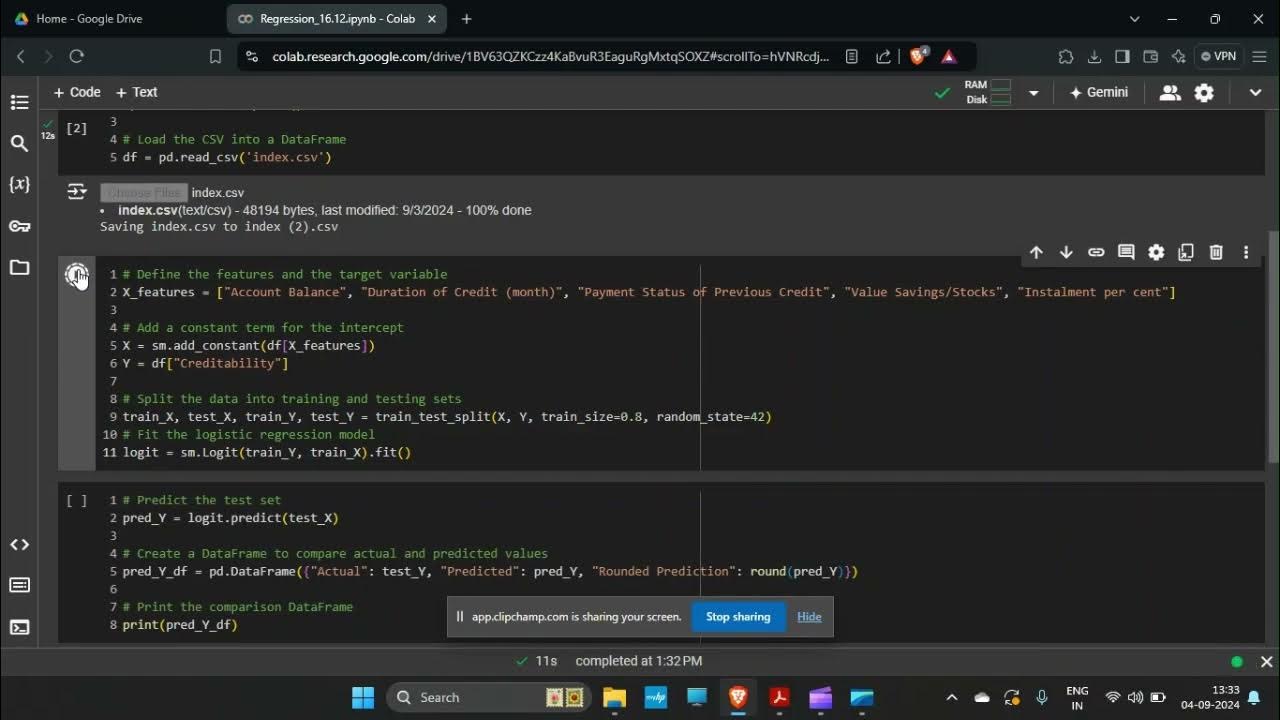 Regression python script 16 - YouTube