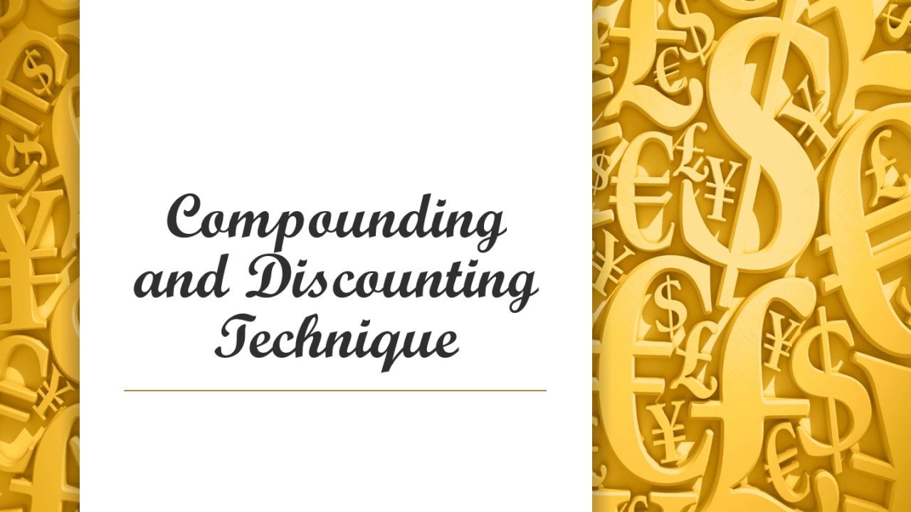 Compounding Technique and Discounting Technique, PVF, PVAF, CVF, CVAF ...