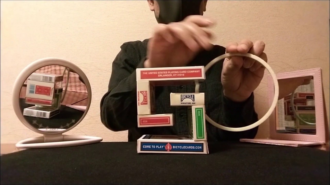 magic; Tensegrity Card case Levitation - YouTube