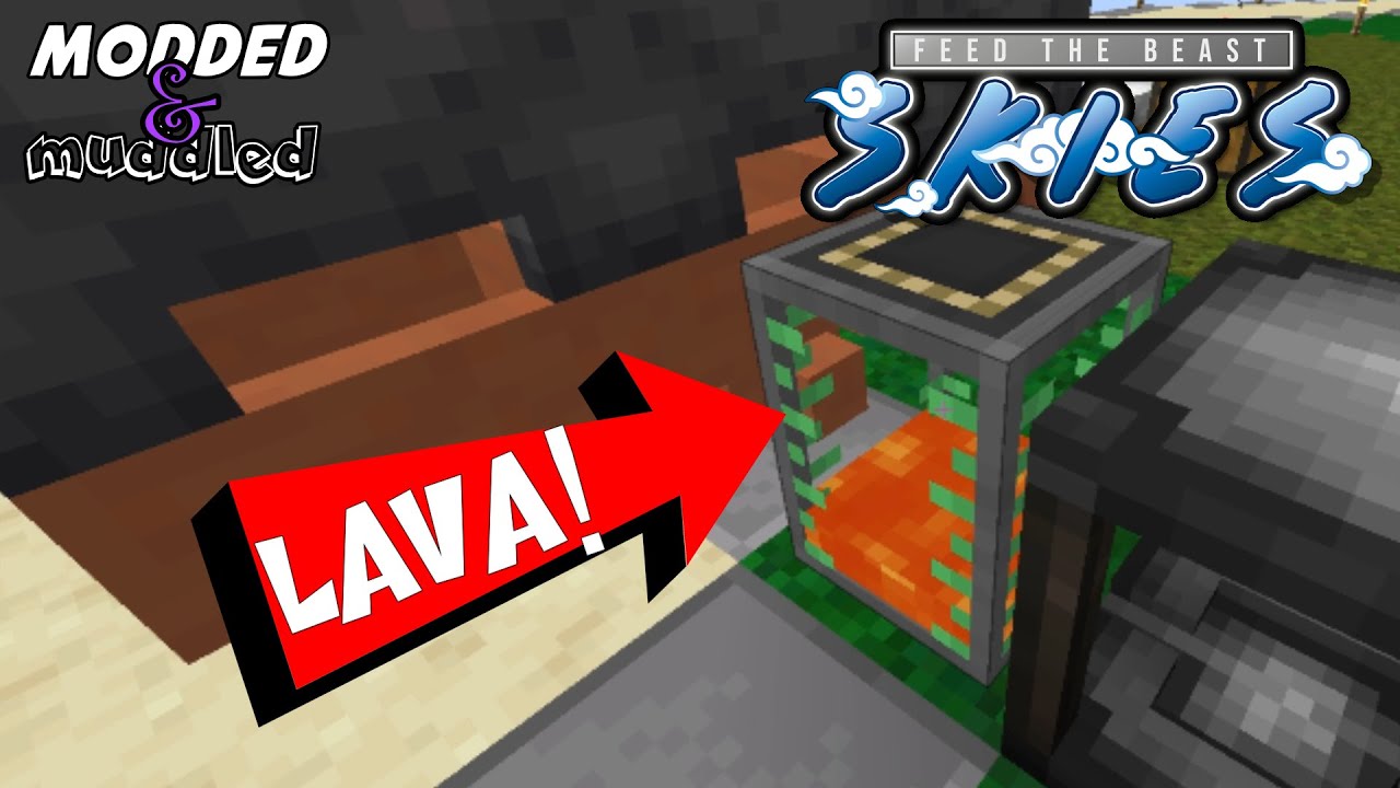 ATM 8 Volcano Block! - Starting out! - YouTube