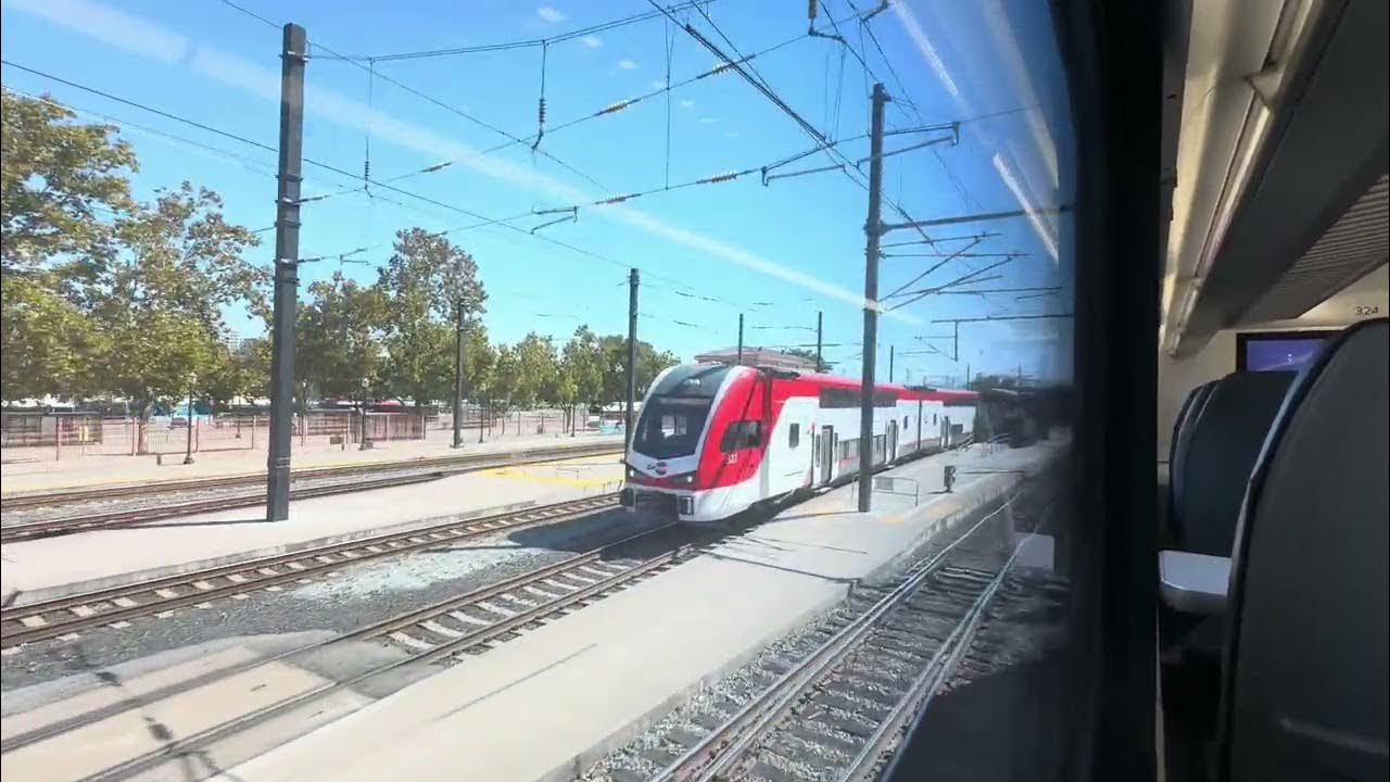 Riding Caltrain EMU Train #132 from Santa Clara to Tamien Stations - YouTube