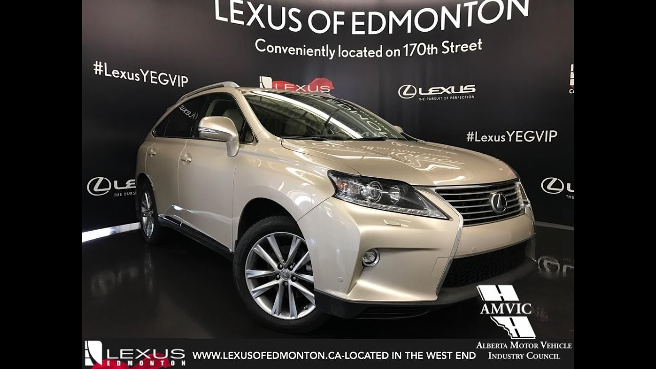 Used 2015 Tan Lexus RX 350 AWD Touring Walkaround Review / Vegreville ...