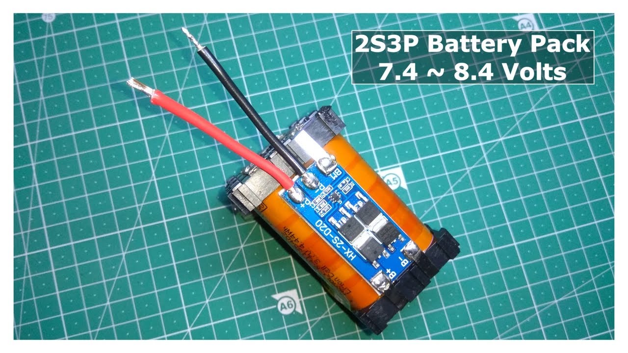 DIY 2S3P Battery pack | 7.4v - 8.4v | DIY Battery pack | Lithium ...