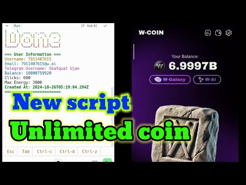 W-Coin Unlimited Coin Hack Script Android Tutorial - Instant Unlimited ...
