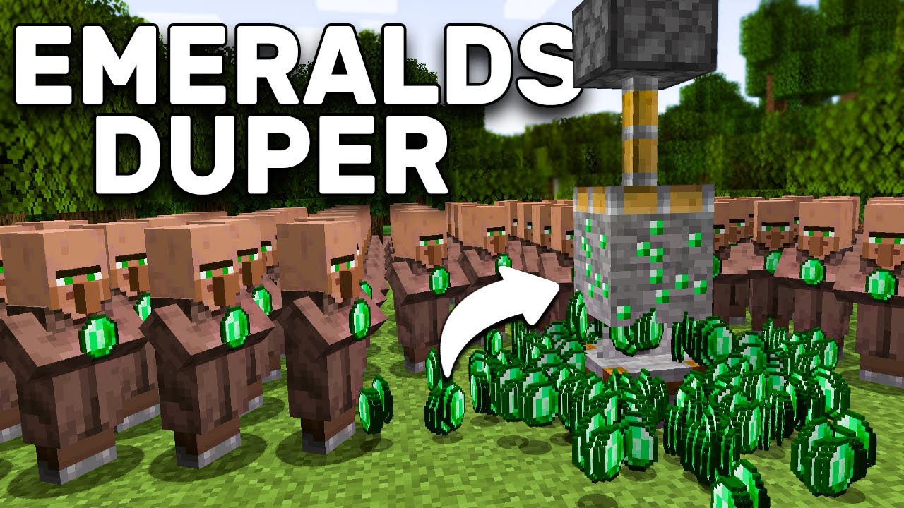 Infinite EMERALDS FOR DUPLICATION in Minecraft 1.21.1 - YouTube