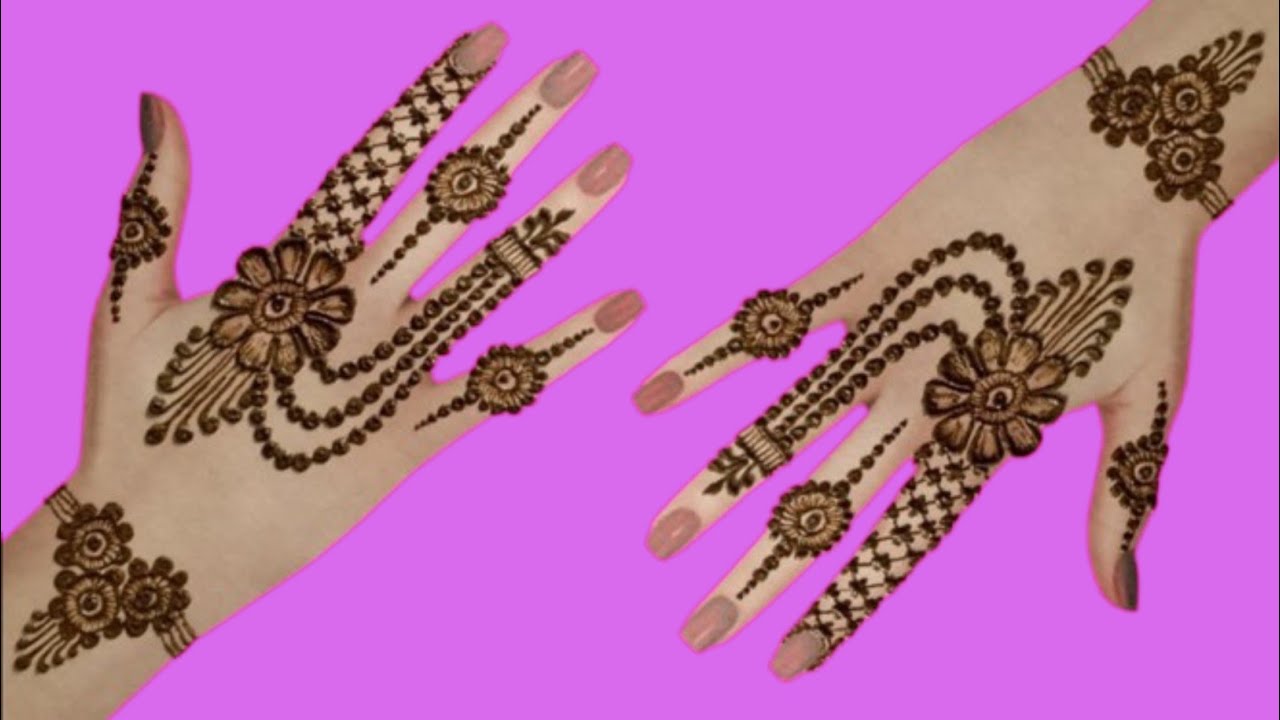 Easy Simple Mehandi Design Very Easy Design | Prishutheartist - YouTube