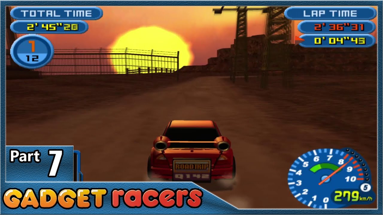 Gadget Racers, Part 7 / Jet Boosters, Splash Highway M, Sunset Volcano ...