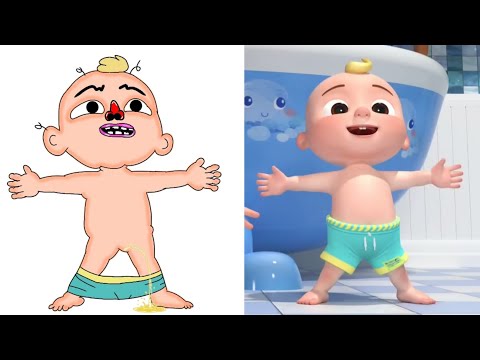 Bath Song CoComelon 🤣 Funny Drawing Meme l Nursery Rhymes Fanny Art Meme