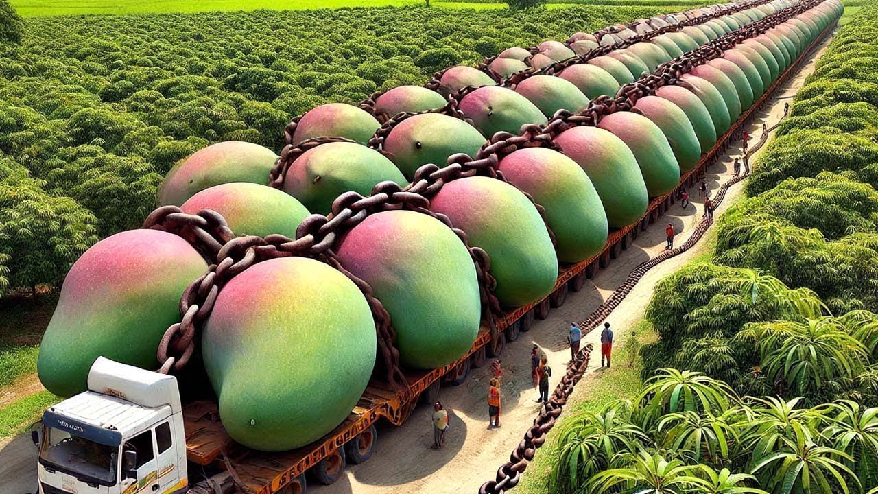 How Giant Agricultural Machines Harvest Millions Of Tons Of Fruits And ...