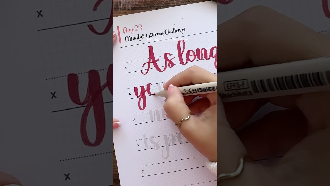 Join Me for a Lettering Session ️ #shorts #lettering # ...