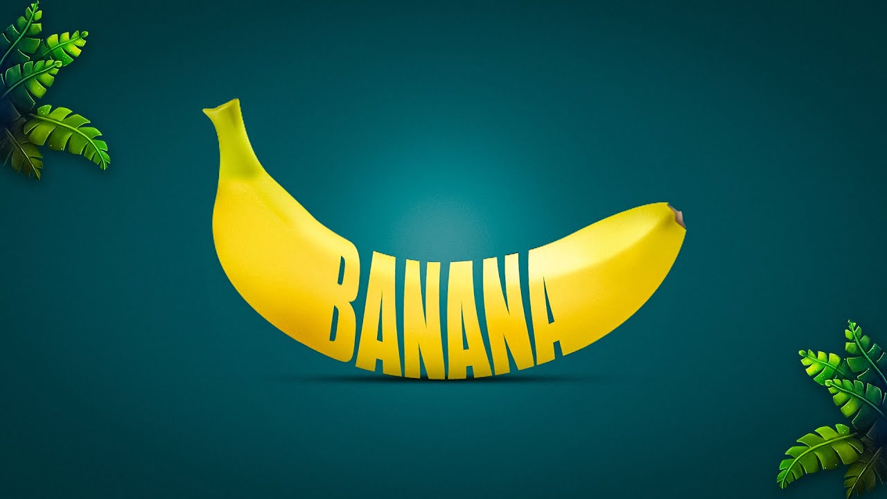 Creative Banana Text Manipulation in Photoshop 2023 || Manipulation ...