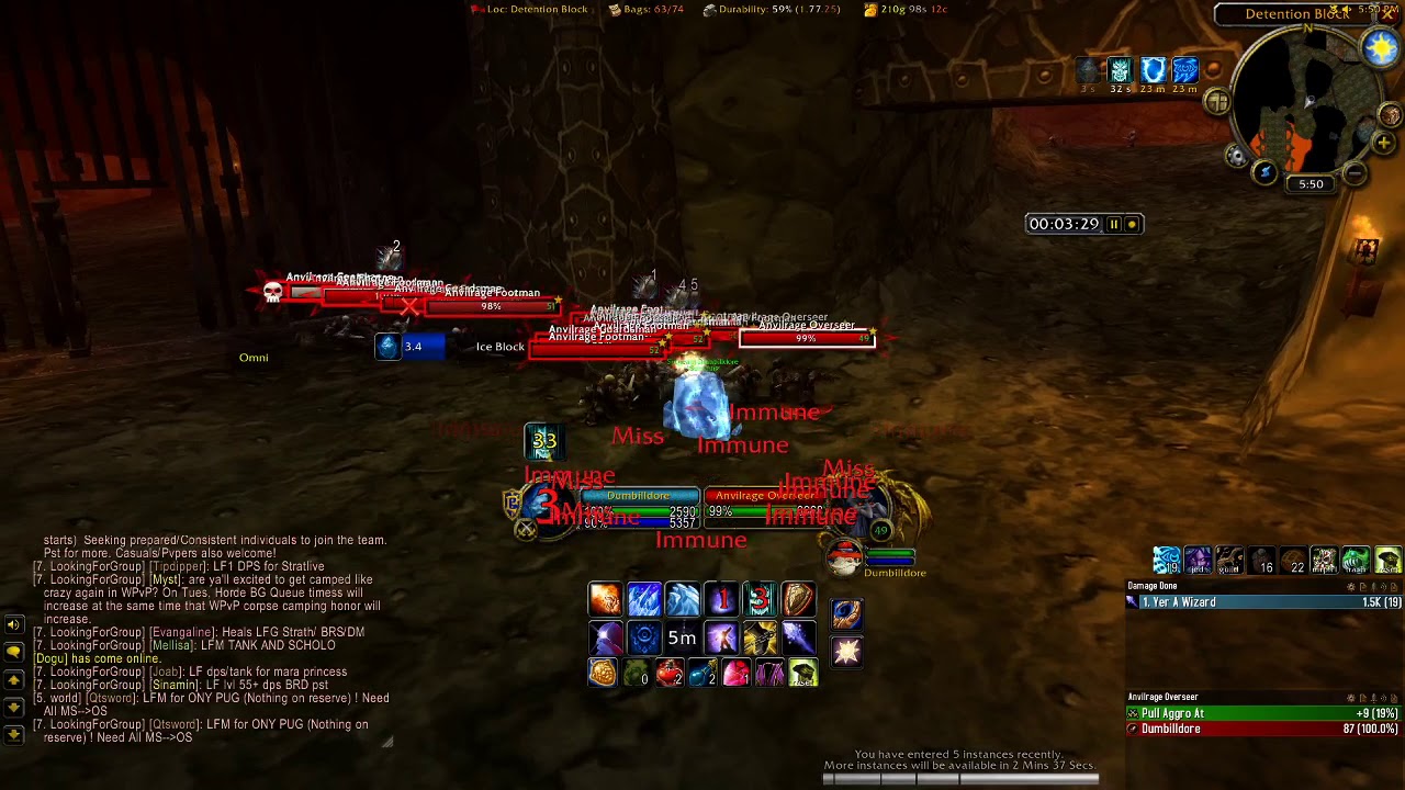 30 Mob Brd Mage Pull Classic Wow Youtube
