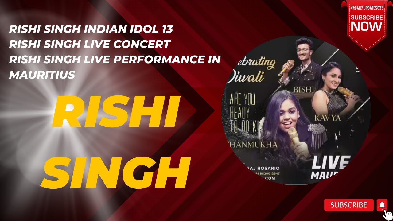 RISHI SINGH INDIAN IDOL 13 | RISHI SINGH LIVE CONCERT| RISHI SINGH LIVE ...