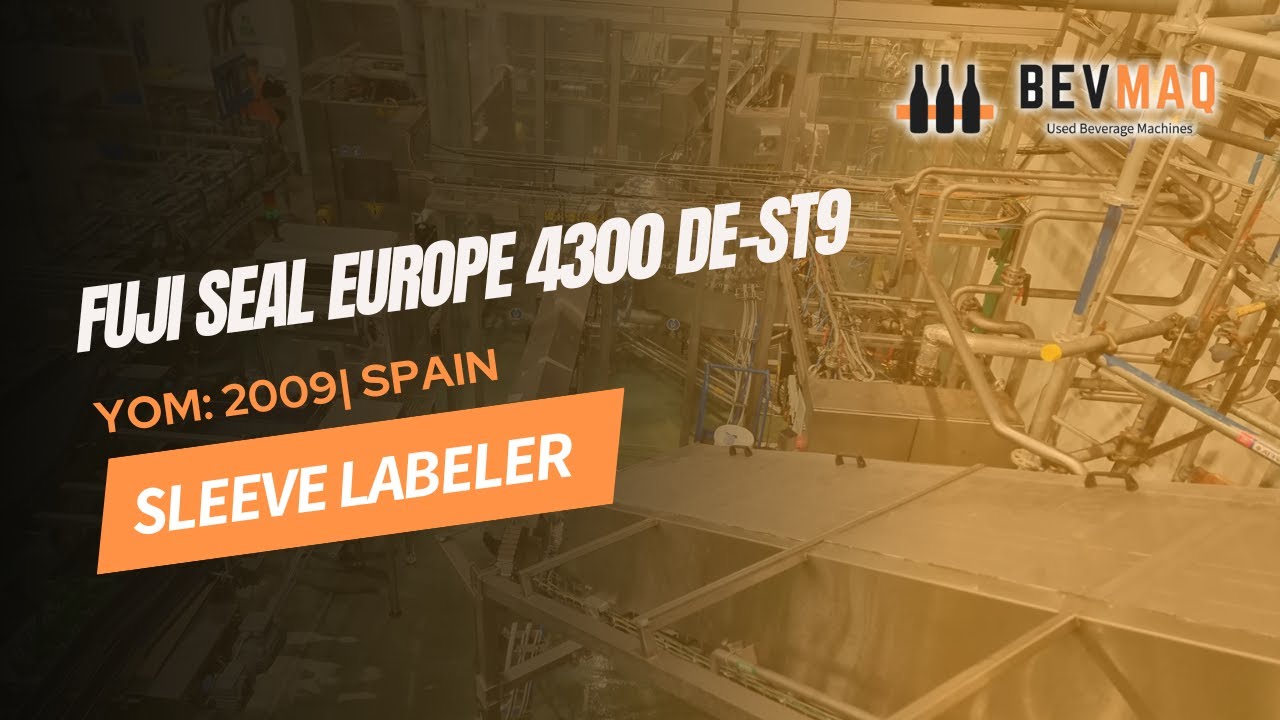 FUJI SEAL EUROPE 4300 DE-ST9 Sleeve Labeler (2009) - YouTube