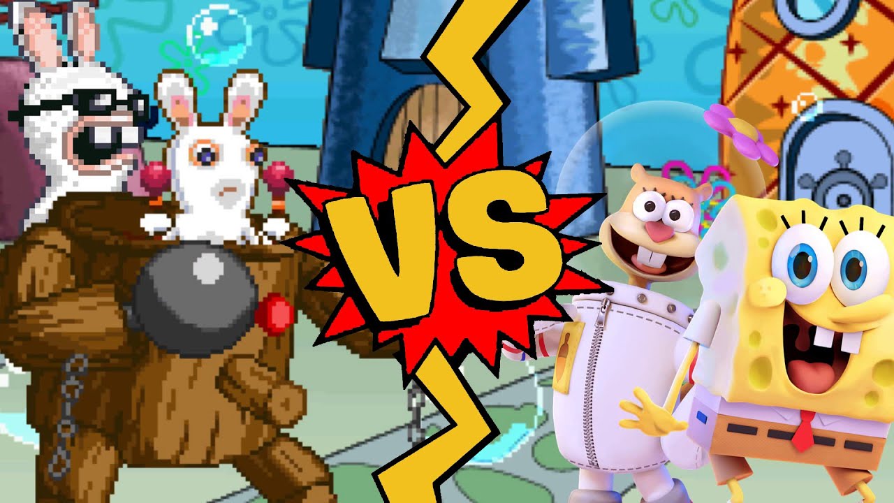 M.U.G.E.N Battles | Rabbid/Moku Rabbid vs SpongeBob SquarePants/Sandy ...