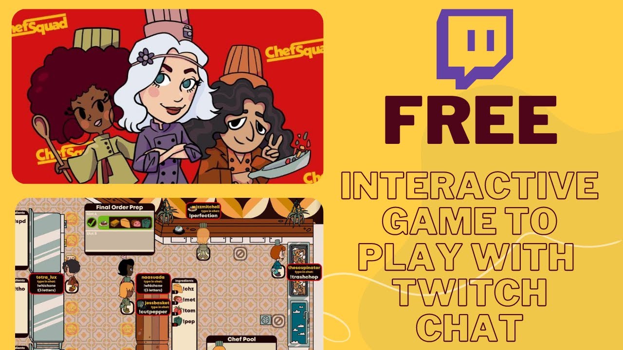 Chef Squad, a free interactive game to play on Twitch streams #shorts # ...