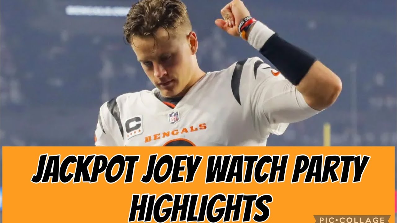 Joe Burrow, Jackpot Joey, watch party highlights - YouTube