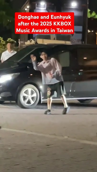 Donghae and Eunhyuk after the 2025 KKBOX Music Awards in Taiwan - YouTube