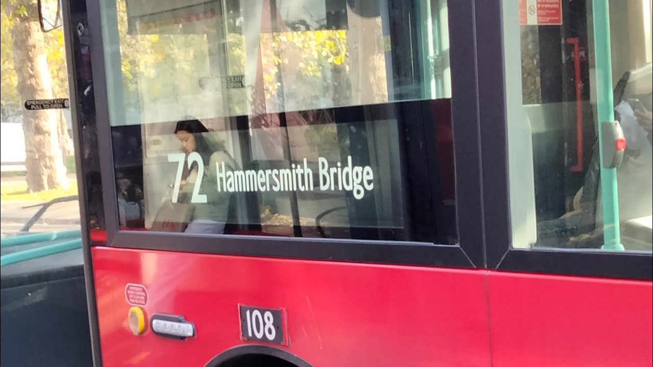 Recent Transfer: LJ18FKH on Route 72 Towards Hammersmith Bridge. - YouTube