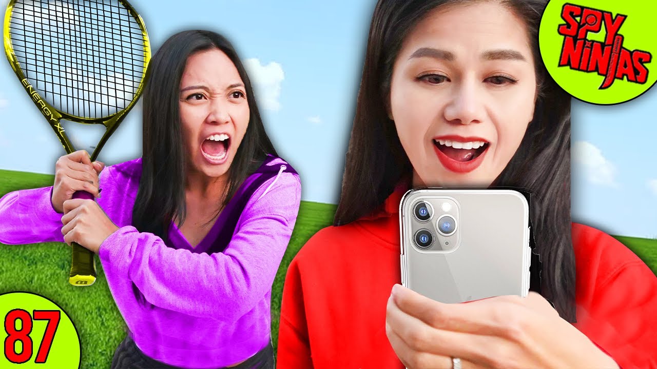 REGINA vs SPY NINJAS! Hacker Tennis Battle Challenge - Spy Ninjas #87 ...