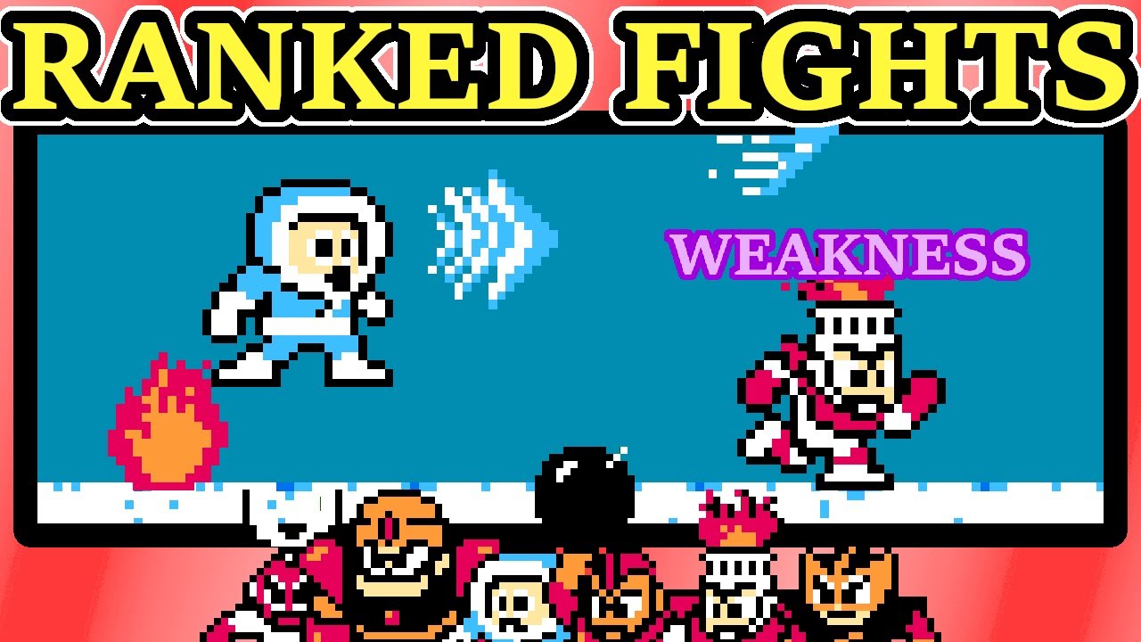AI BOSSES RANKED WEAKNESS FIGHTS Mega Man 1 [Original Damage League ...