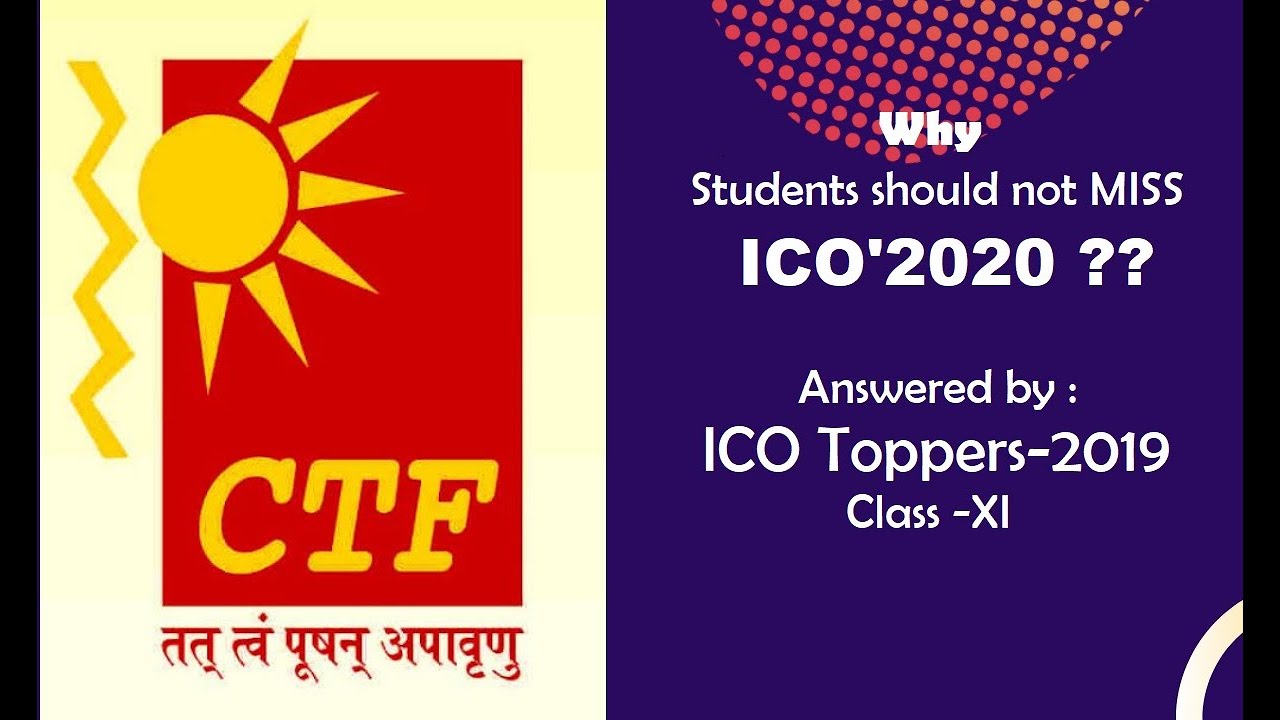 Testimonials by ICO Toppers (Class XI) - YouTube