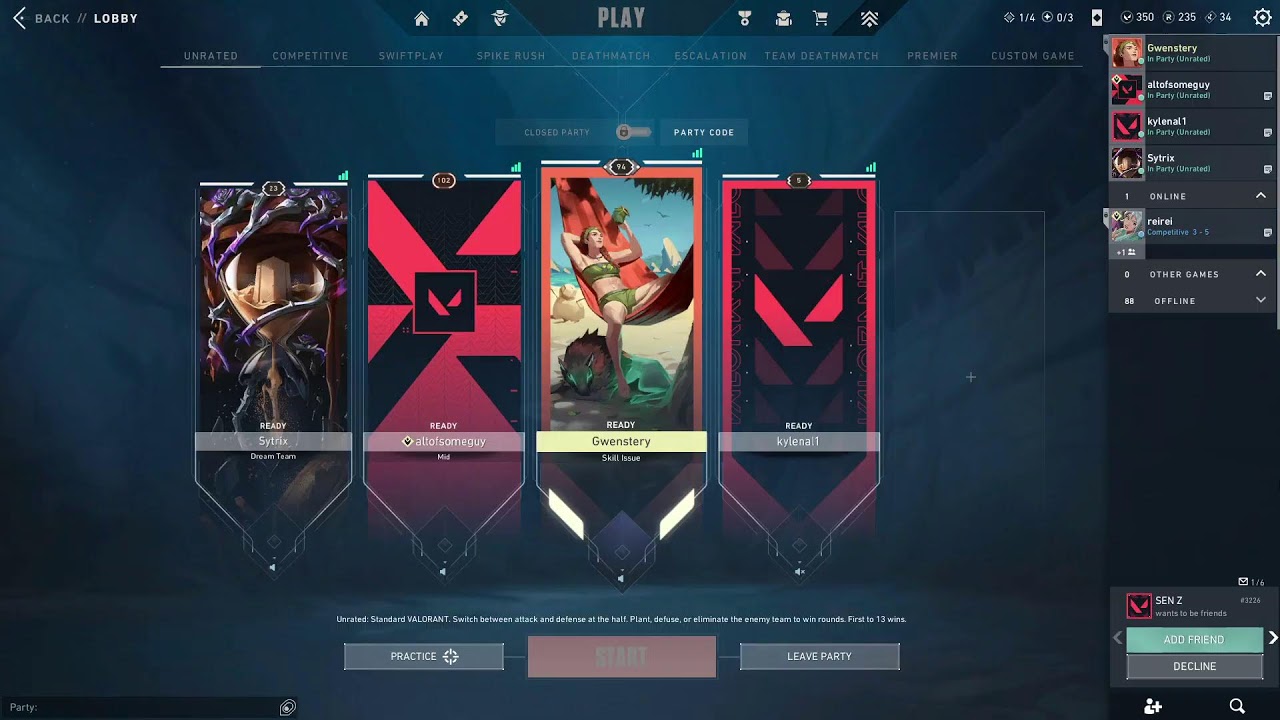 RYLE AND KYLE AND JAENA OTEGA #1 FAN PLAY VALORANT! (PART 2) [GOAL ...