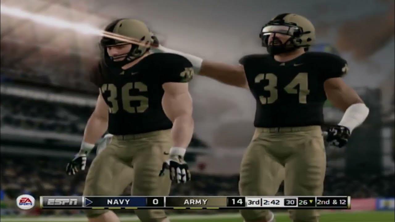 NCAA Football 14 Army vs Navy 2022 Gameplay Xbox 360. - YouTube