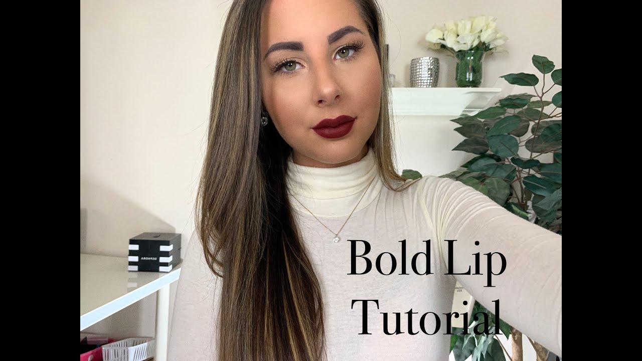 WEARABLE FALL BOLD LIP | MAKE UP TUTORIAL - YouTube