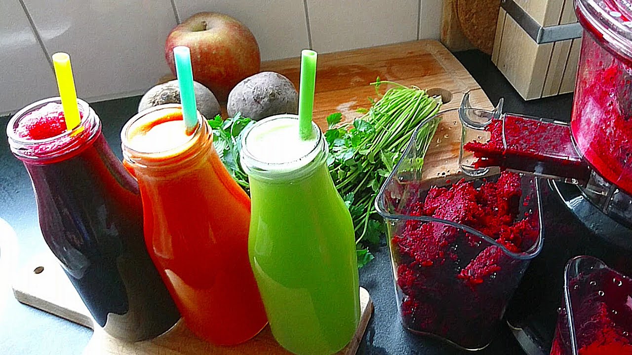 3 Slowjuicer sapjes maken. Mooie huid, energie, sterke botten, tegen ...