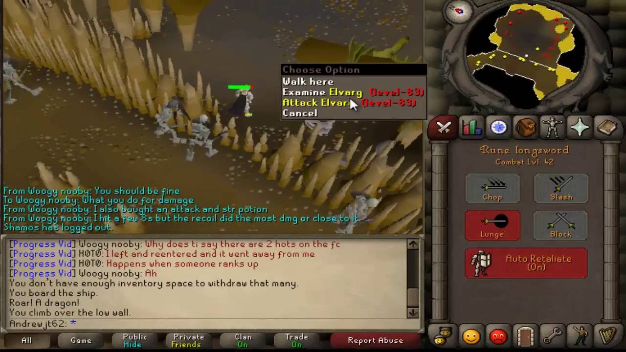 RuneScape 2007 - Dragon Slayer Boss Fight - YouTube