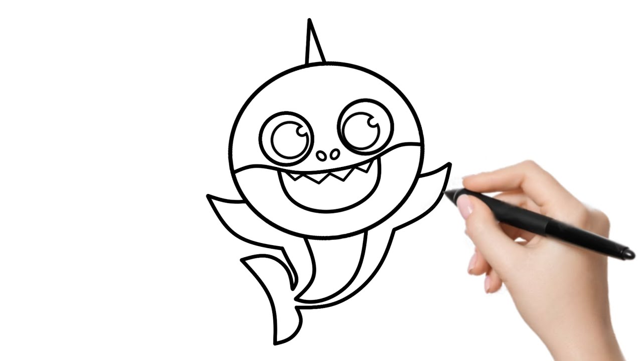 Learn How to Draw Baby Shark: Easy Step-by-Step Tutorial - YouTube