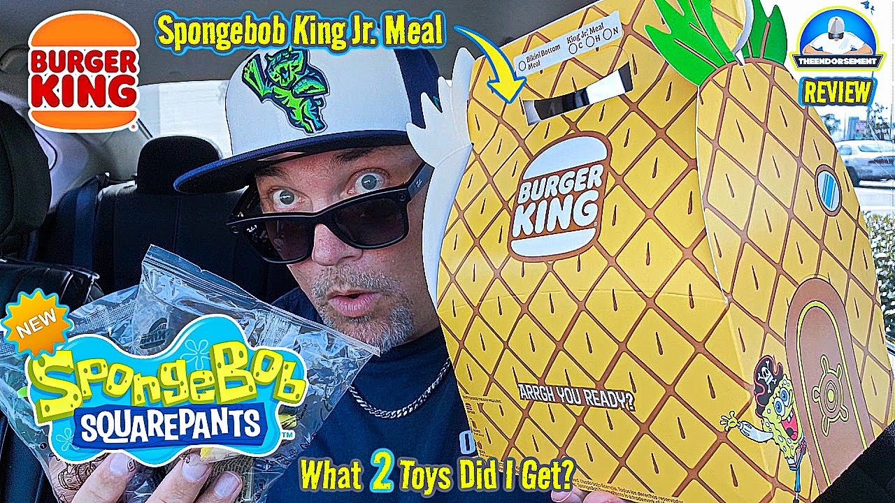 Burger King® Sponge Bob Burger King Jr. Meal Review! 🍍🍔 | What Toys Did ...