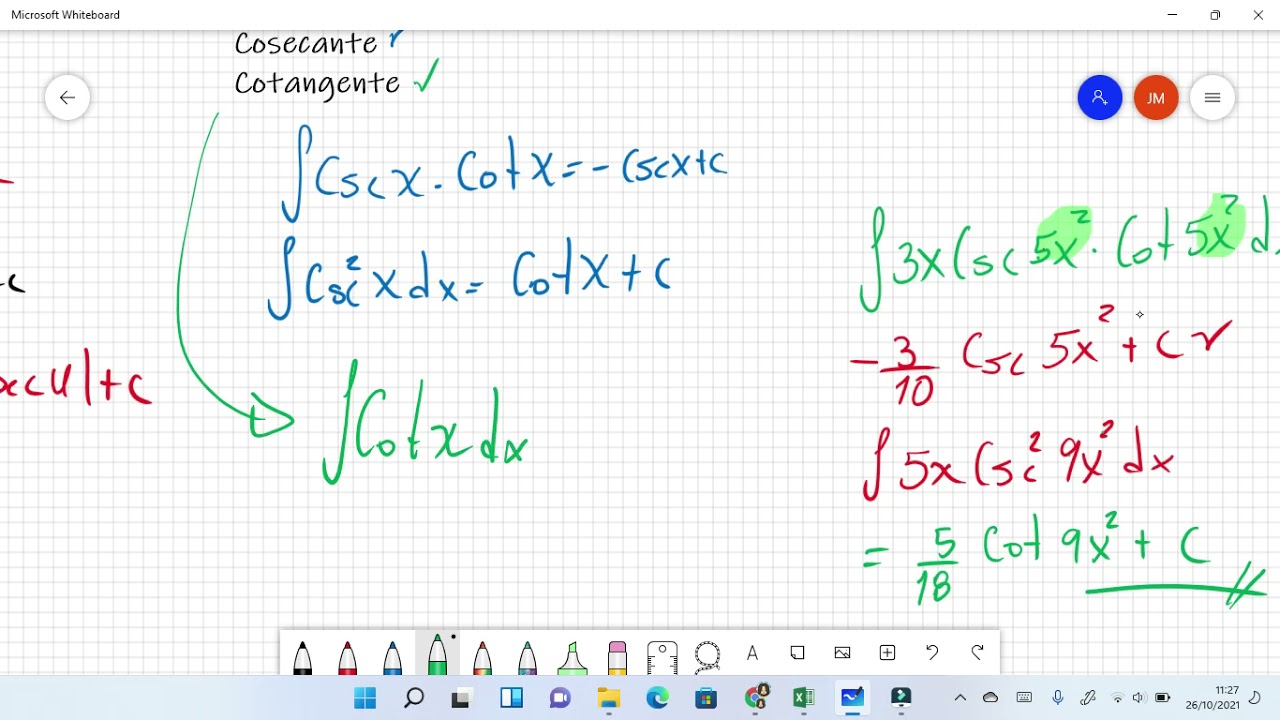 #ElProfeJaure CETAC Integral Trigonométrica Cosecante, Cosecante por ...