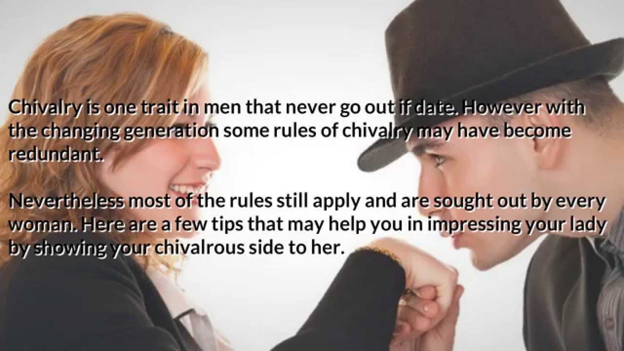 5 Traits of a Chivalrous Man - YouTube