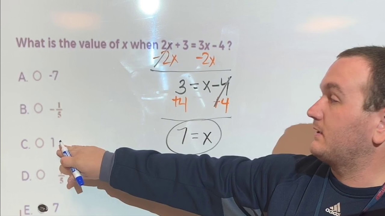 ACT Prep: Solving Linear Equations - YouTube